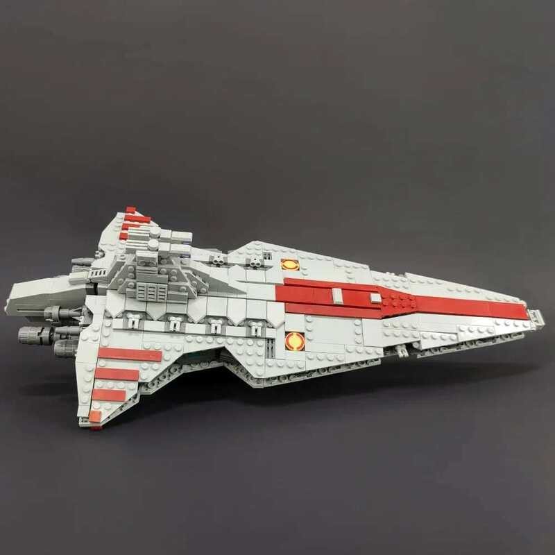 Moc High-Tech Venator Attack Cruiser Fighter Destroyer Brick Technical ...