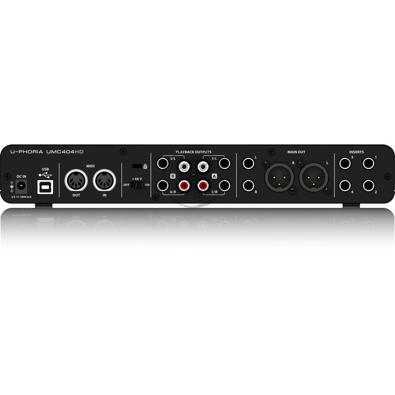 Behringer UMC404HD Audio Interface Sound Card Electric Guitar Live ...