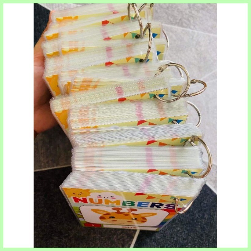 ⋜ ⚭ ⋬ LAMINATED FLASH CARD 3R size, ABAKADA, ALPHABET, NUMBER etc ...