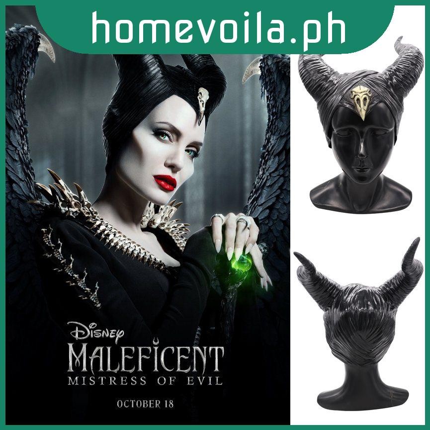 2022 Maleficent 2 Horns Headwear Mask Mistress of Evil Halloween Props ...