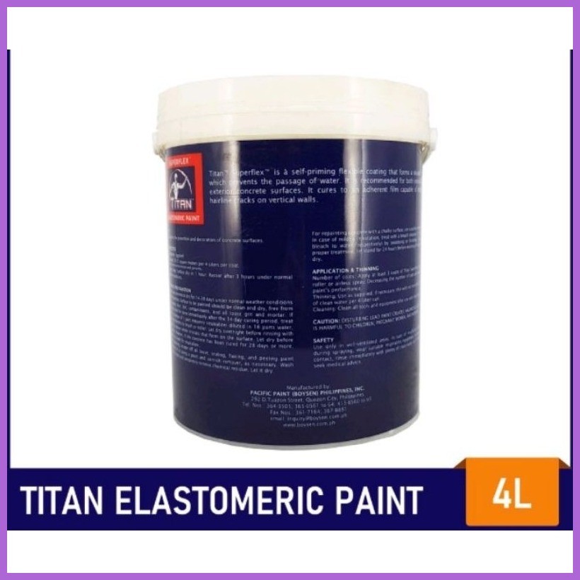 TITAN ELASTOMERIC PAINT PINTURANG WALANG AMOY WATERBASED PANGCEMENTO PART 1 OF 3 1GALLON (4LI ...