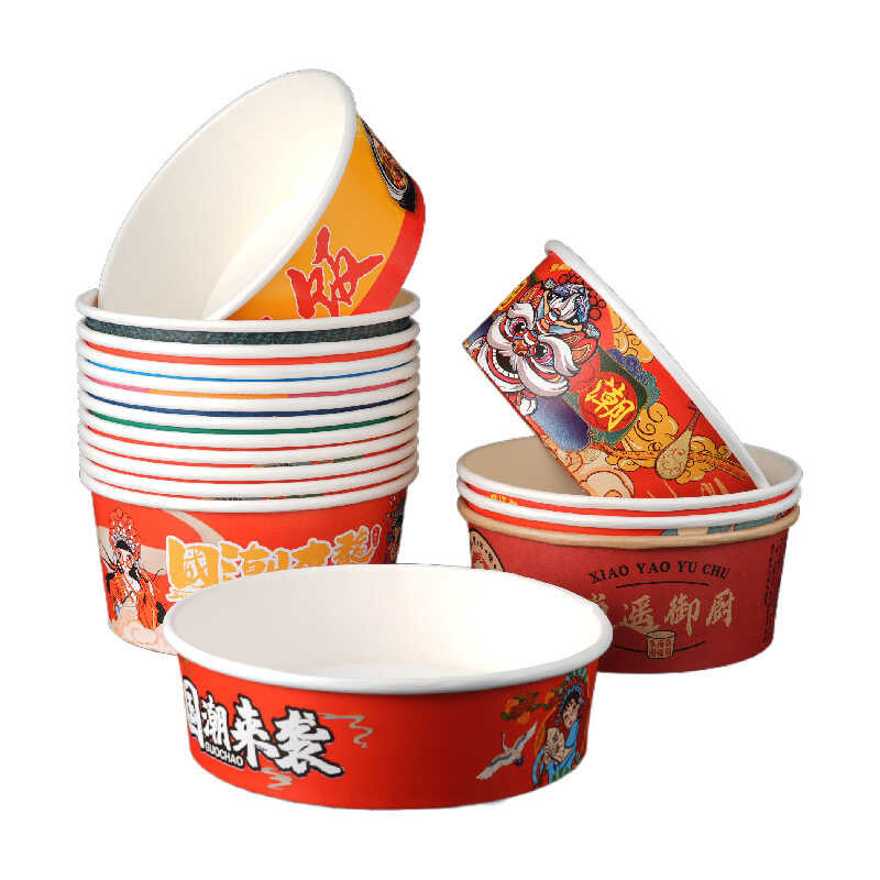 Disposable Paper Bowl, China-Chic Style, Packing Round Take Out Fast ...