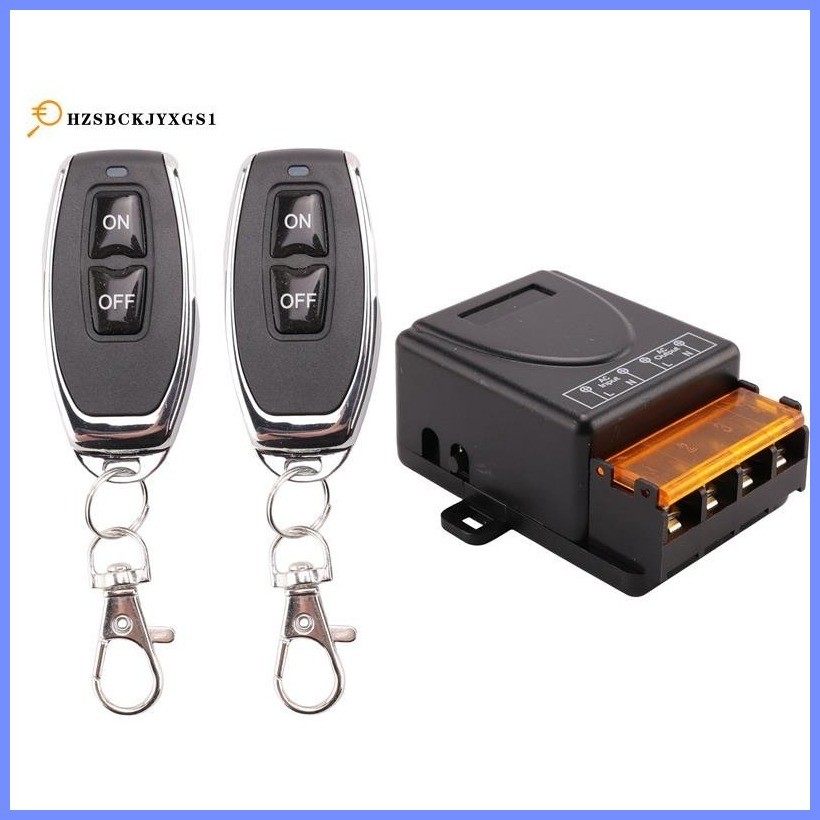 433MHz 220V Water Pump Remote Control Switch 1Ch 30A Receiver Module ON ...