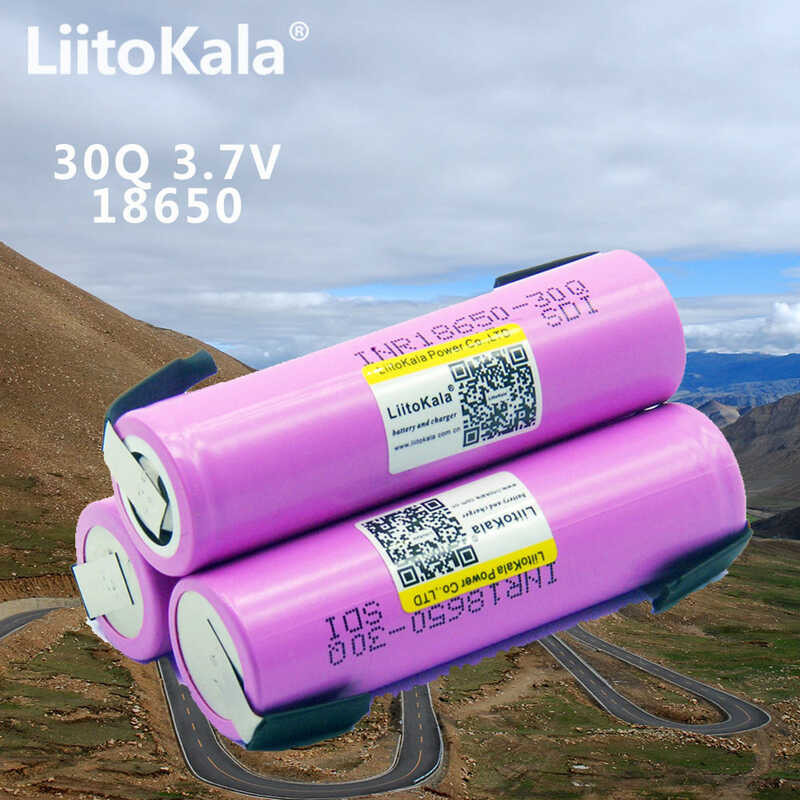 Orihinal 4 69 Litokala 18650 3000Mah Inr18650 30Q-N 20A Discharge Li ...