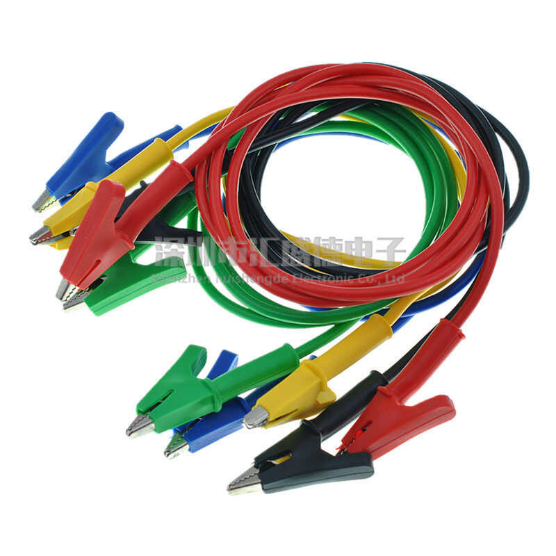 Double ended crocodile clamp wire connection wire power supply high ...