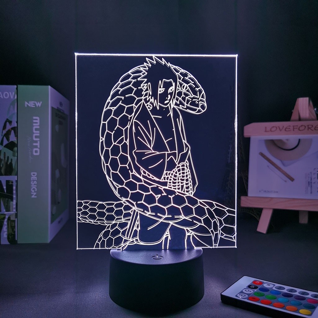 in stock 3D Lights Naruto Uchiha Character Room Decoration Led Panel ...