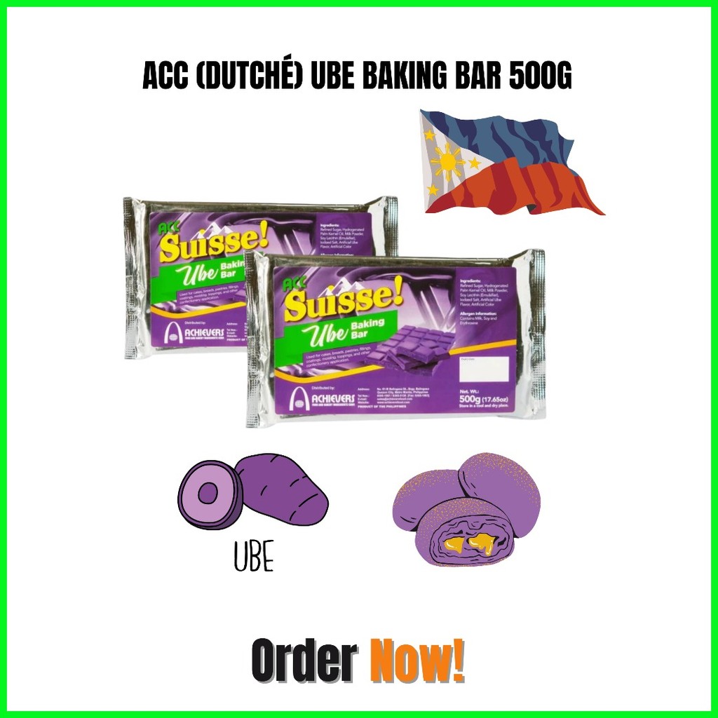 ∈ Ube Baking Bar 500G Achievers Dutché ACC Suisse For UBE HALAYA ...