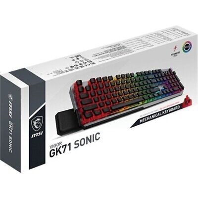 MSI Vigor Gk71 Sonic Mechanical Gaming Keyboard Mystic Light / Wrist ...