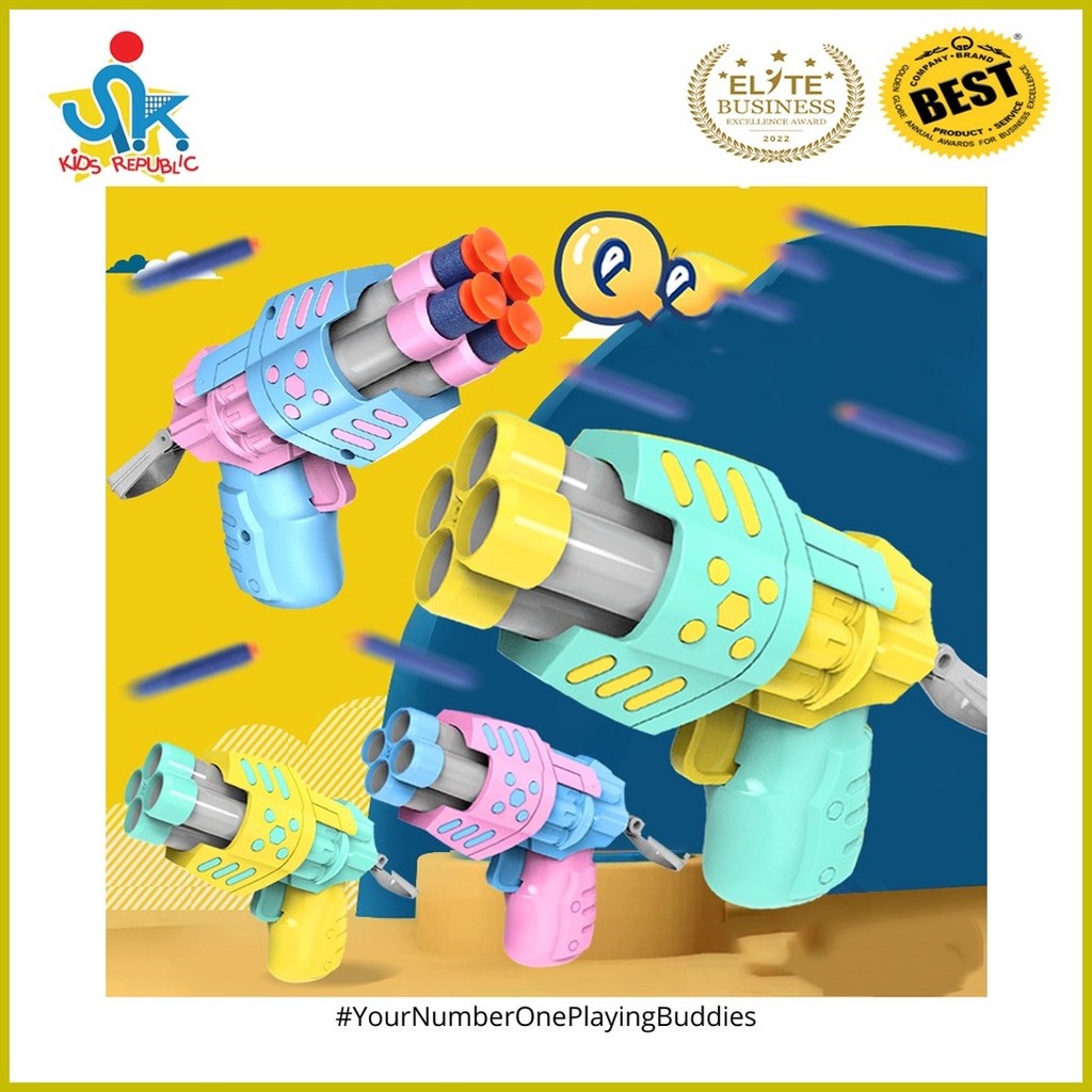 ۞ Kids Soft Bullet Gun Toy Shooting Revolver Toy Gun for Kids Indoor ...