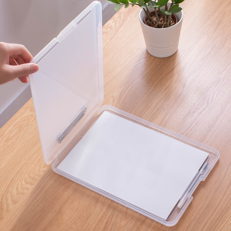 Clipboard with Storage Long Size Plastic Clipboards Case Box with Pen ...