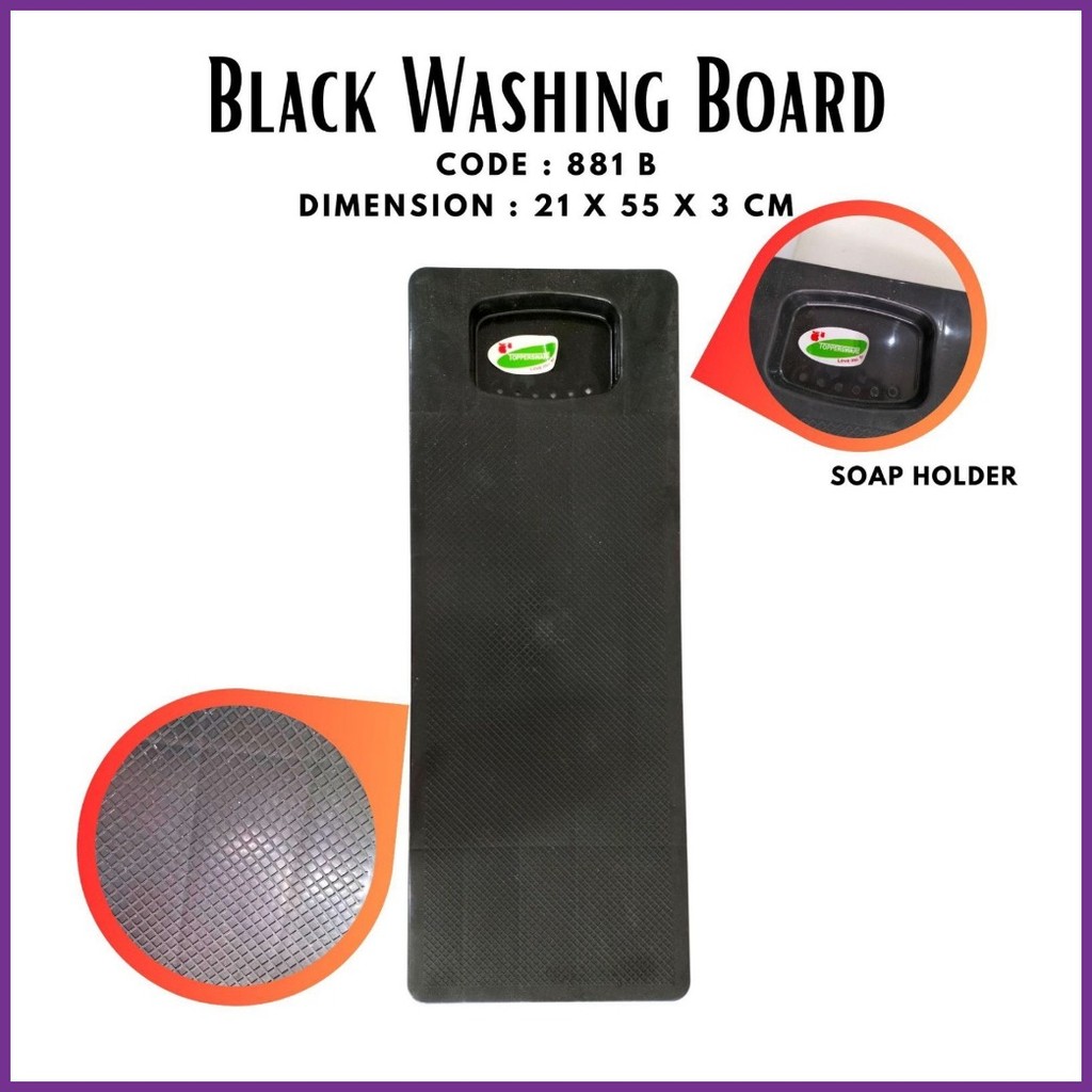 COD [ON HAND] 881 B BALCK WASHING BOARD/ KASKASAN/ PLASTIC/ LAUNDRY ...