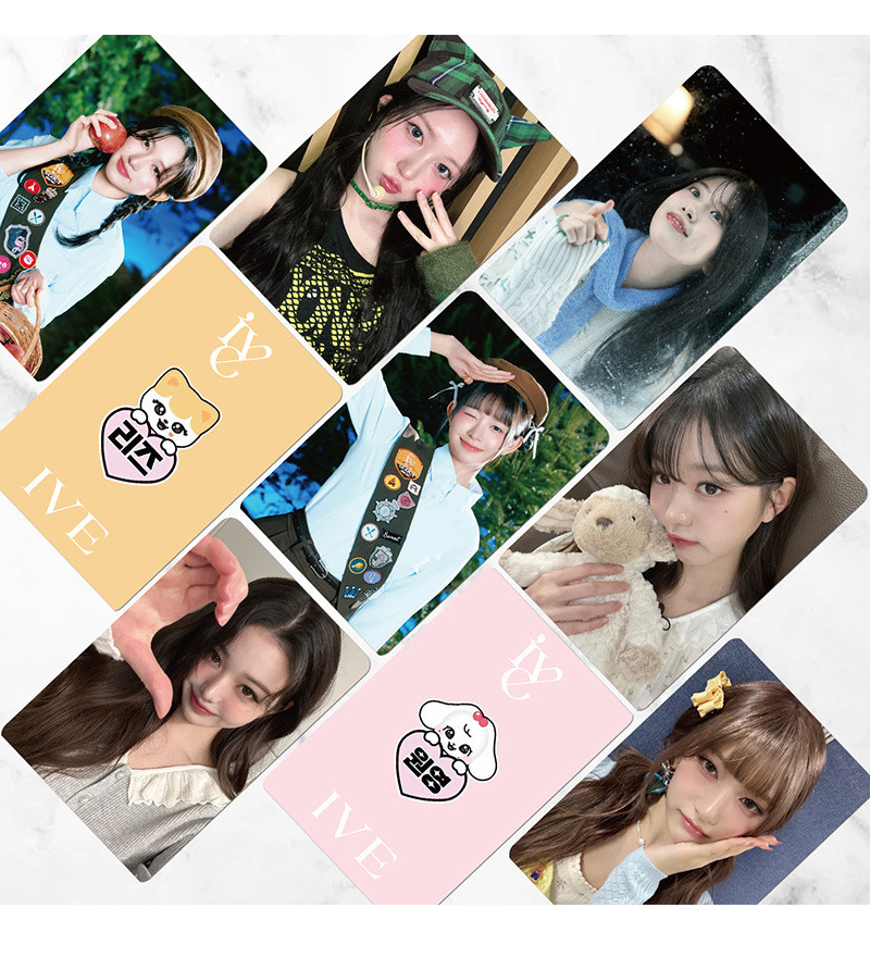 LINXX 55pcs IVE Group Lomo Cards with Member Photocards Holographic 3 ...
