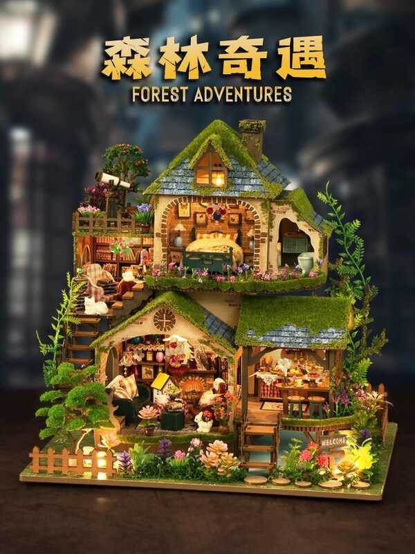 Tt Yung Ka Adventure DIY Kamay Kubo, Maliit Bahay Na Modelo Tanawin ...