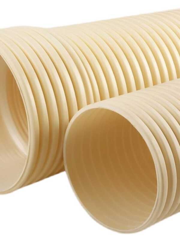 plastic PVC-U Union double wall corrugated pipe PVC inspection pipe ...