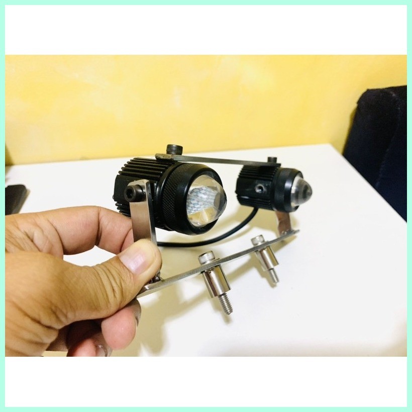 Honda Wave/Dash/Alpha Mini Driving Lights Bracket (Stainless pure ...