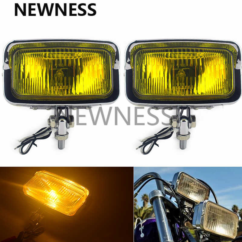 Classic F Retro Twin Headlight Rectangular Bike Headlamp Para Sa Harley ...