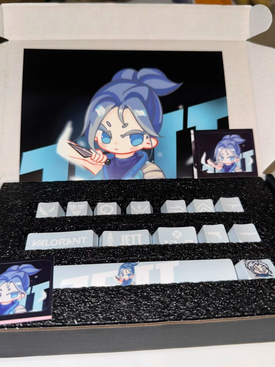 VALORANT Jett Keycap Cherry/OEM Profile Five-sided Sublimation Cute ...