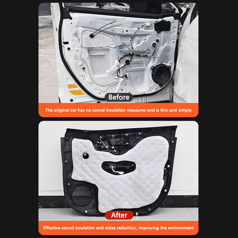 Doors QHCP Engine Hood Sound Insulation Pad Car Trunk Soundproof Cotton ...