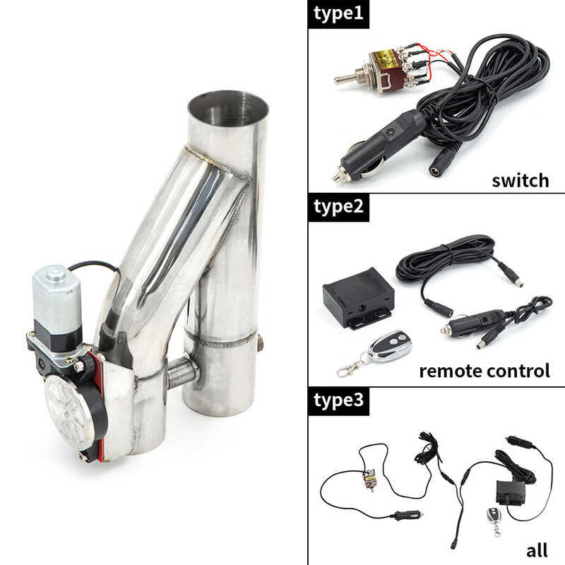 Stainless 304 Steel Y Electric Exhaust Cutout On/Off Dual Vae With ...