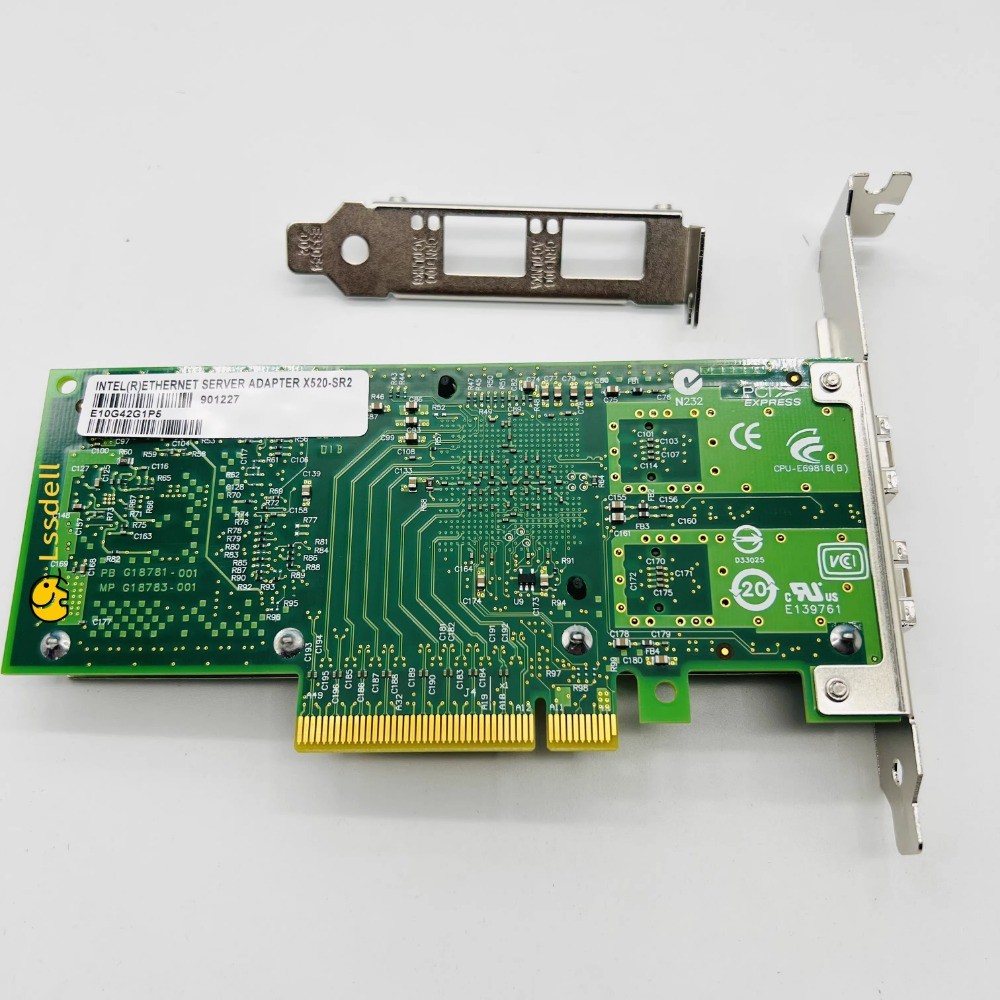 New Intel X520-DA2 X520-DA1 SR1 SR2 82599ES 10 Gigabit Dual Port Single ...