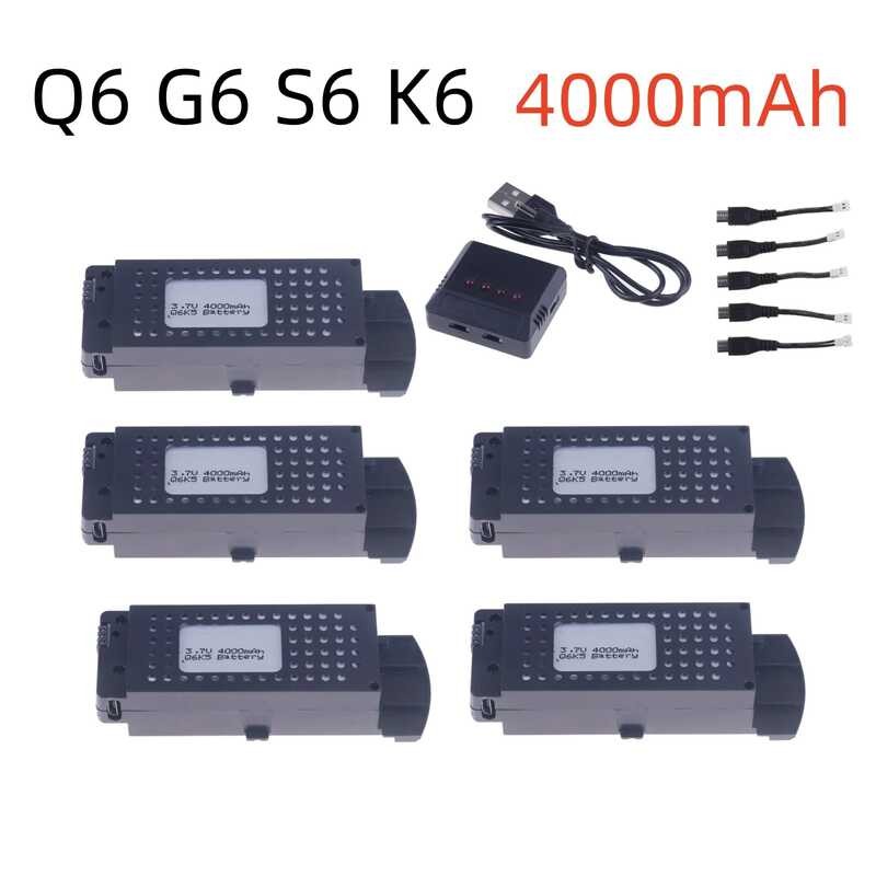 A4 Q6 T6 4 K5 3.7V 4000Mah Para Sa S6 8K RC Quadcopter Spare Parts For ...