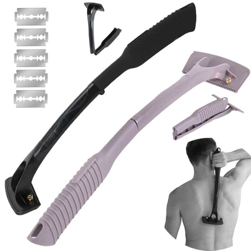 3 Shaving 2 shopee Safety Long Handle Folding Body Leg Back Razor ...