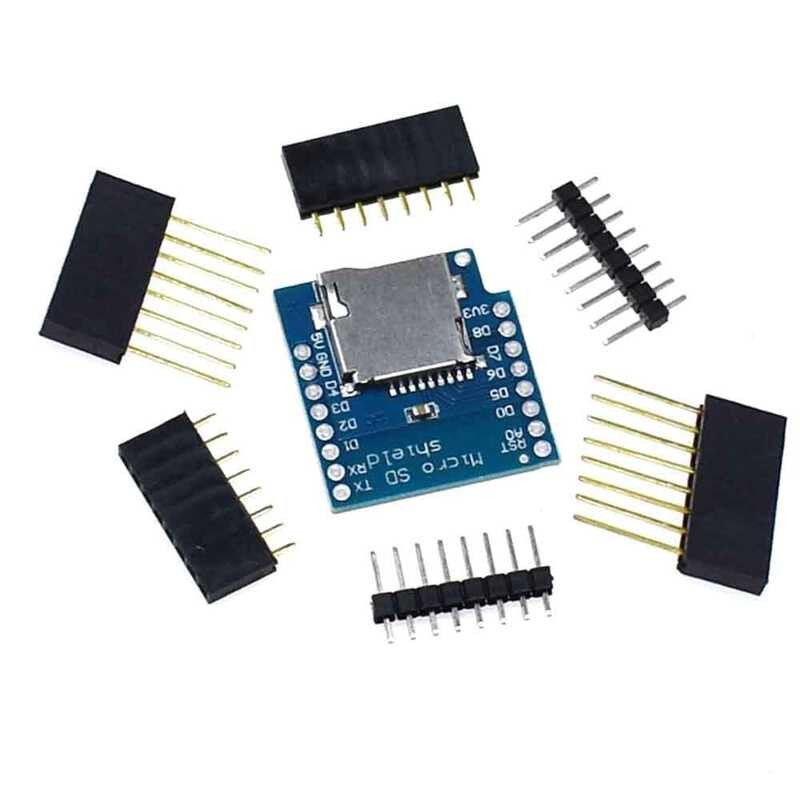 SD Shield Micro Mini ESP8266 TF Memorry Storage Card Module with Pins ...