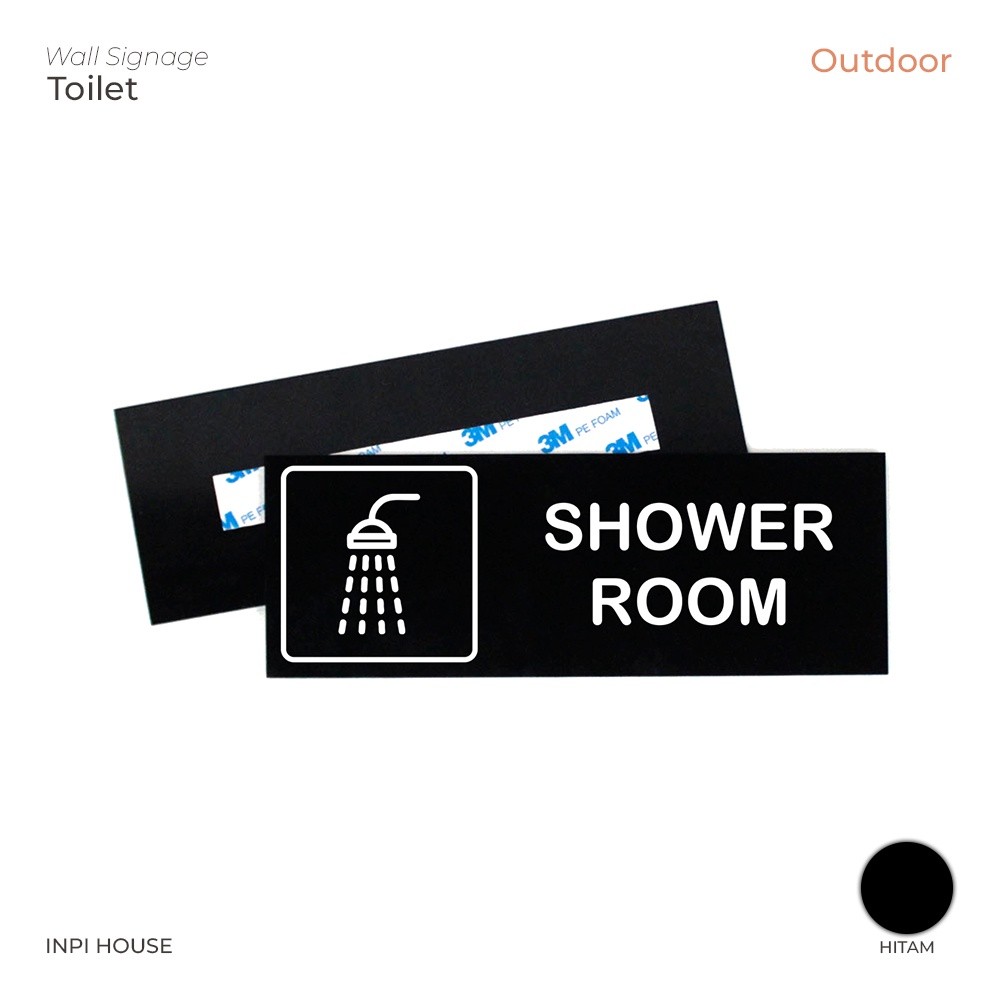 in stock Shower room signage board - shower area logo - acrylic sign ...