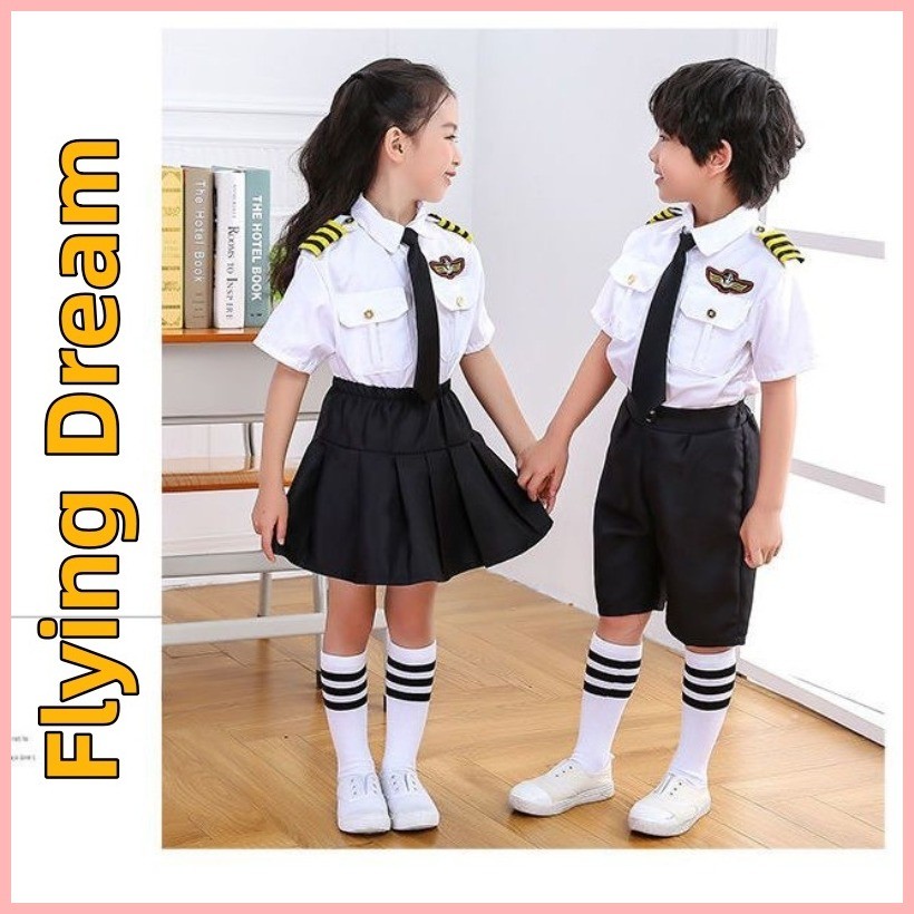 Kids pilot Uniform Kids School Uniforms Career Day Child captain ...