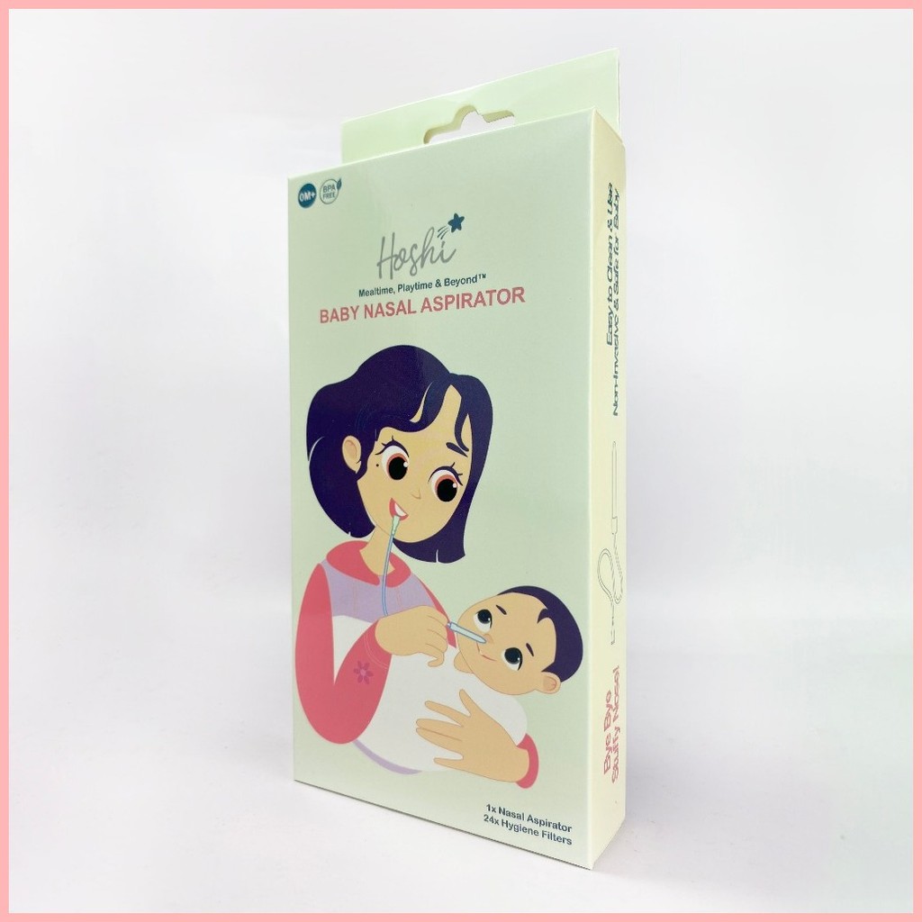 Hoshi Baby Snot Sucker Nasal Aspirator Nose Cleaner, Suction Syringe ...