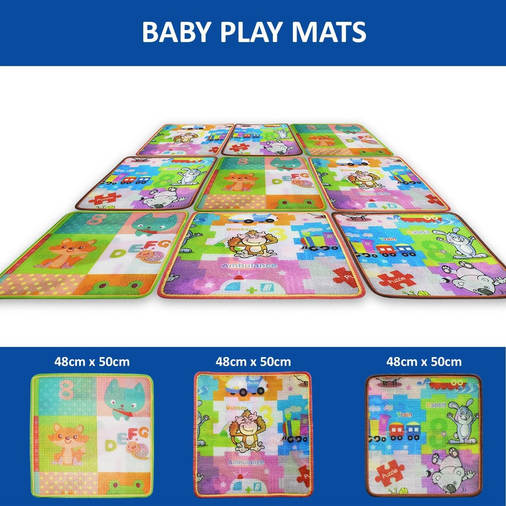 Baby cushion creeping mat square Anti-Slip random cartoon Shockproof ...
