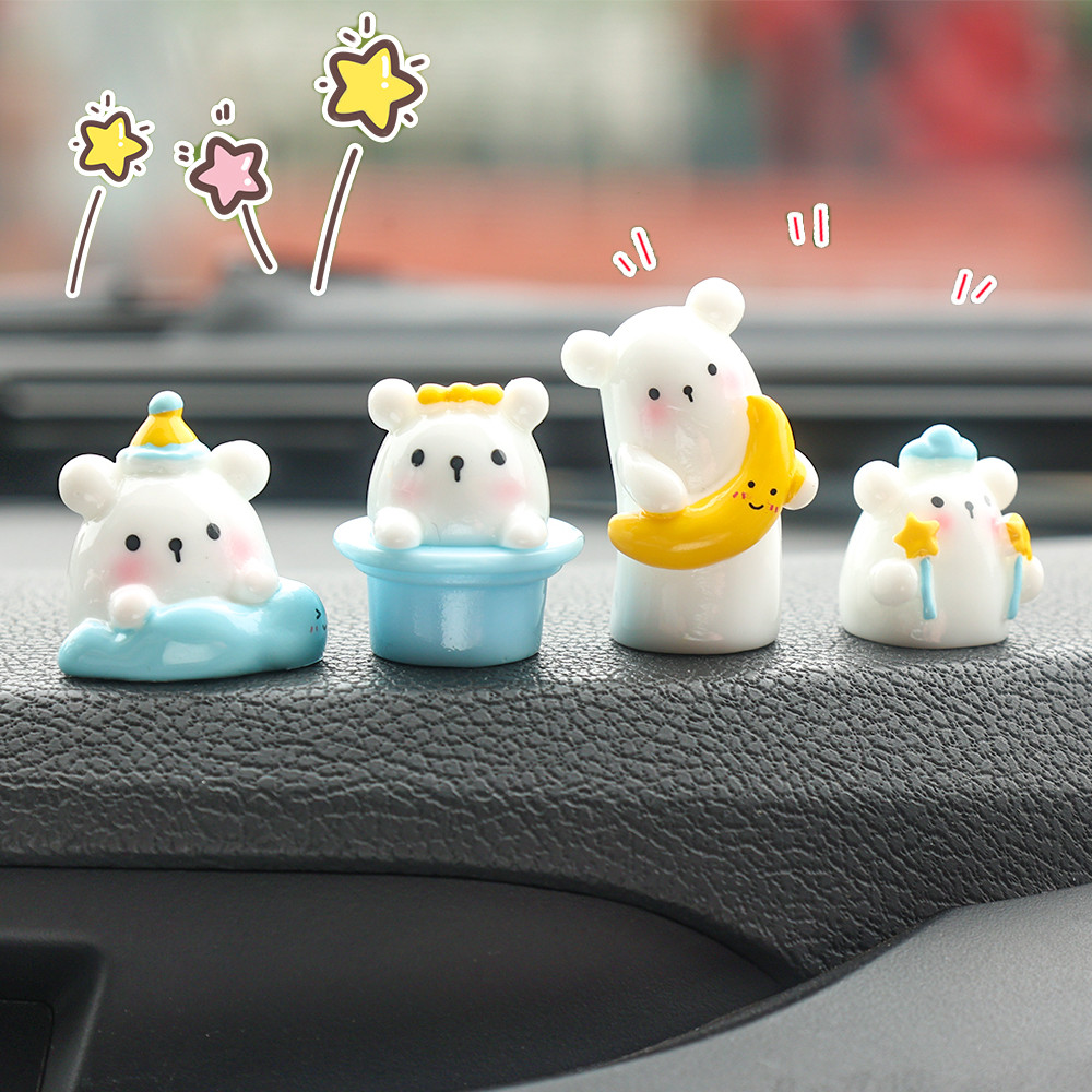 Cartoon Moon Magic Wand Bear Center Console Display Automobile Ornament ...