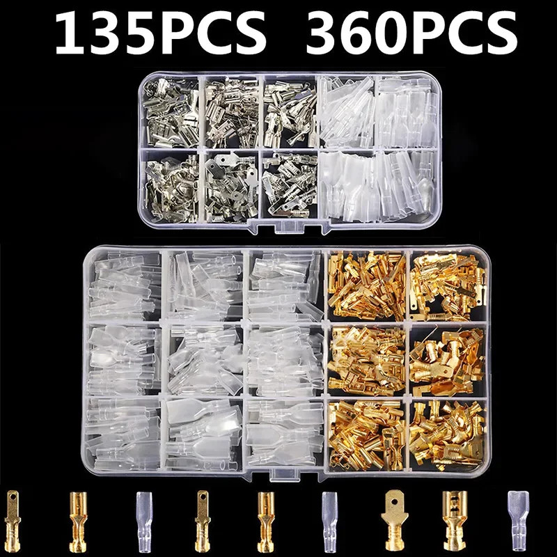 Terminal Lugs Terminal Connector Electrical Insulated Pin Wire Male ...