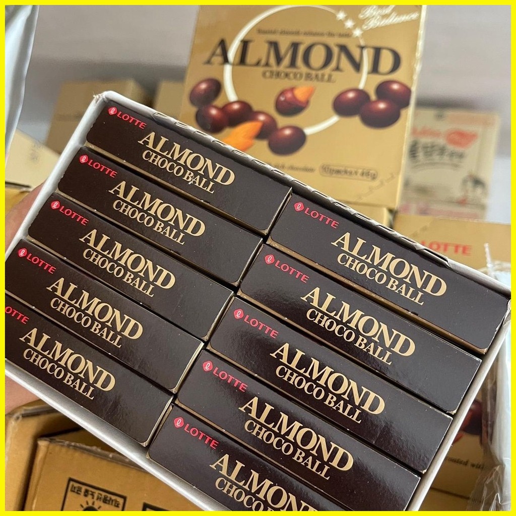 YL-OS Lotte Almond Chocoball Korean chocolate (10pcs in one box ...