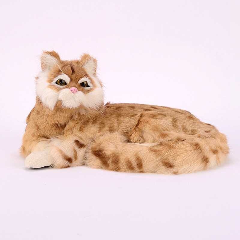 F0 Simuladong 2 Dekorasyon Sa Bahay Pusa, Hayop Na Modelo, Plush Laruan ...