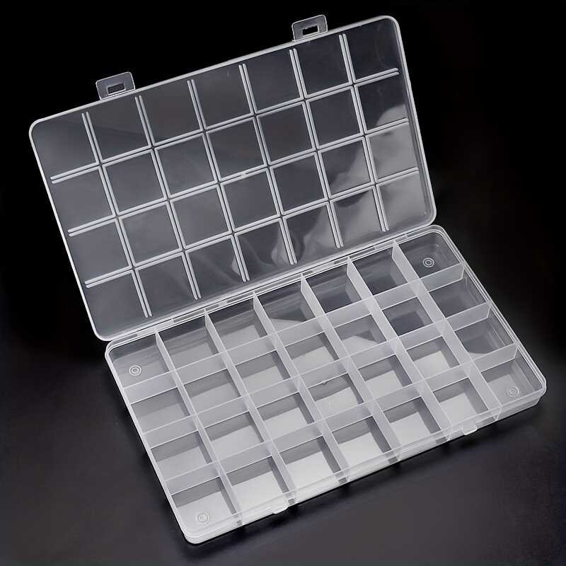 Multifunctional 1Pc Clear Plastic Box Na May Grids Container Craft ...