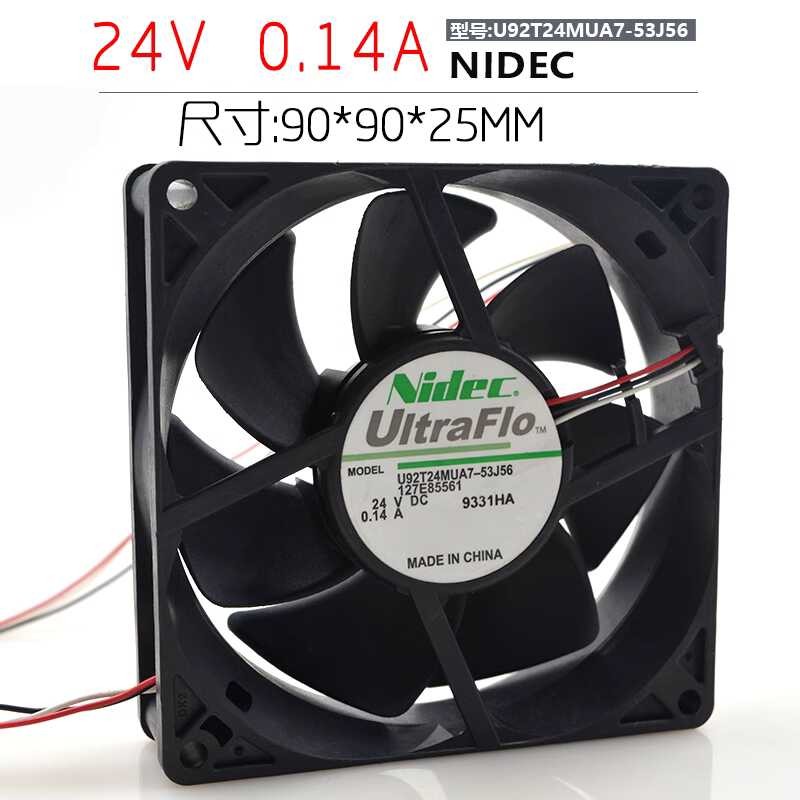 NIDEC U92t24mua7-53J56 9025 24V 0.14A 9Cm/Cm Inverter Fan | Shopee ...