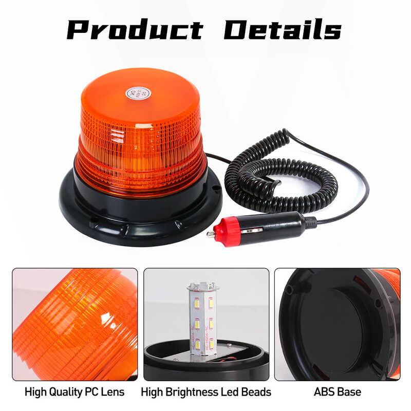 Truck Car Roof Top Warning Emergency LED Strobe Light Flashing Beacon ...