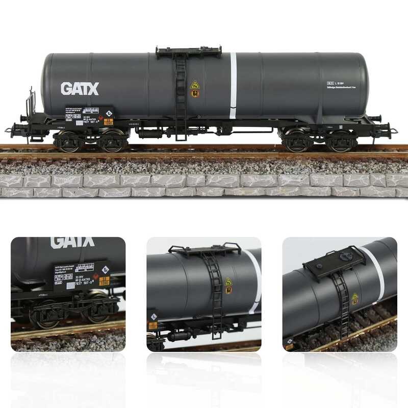 Train Evemodel HO Scale Oil Car 1:87 Tank Wagon Model Railway C8768 ...