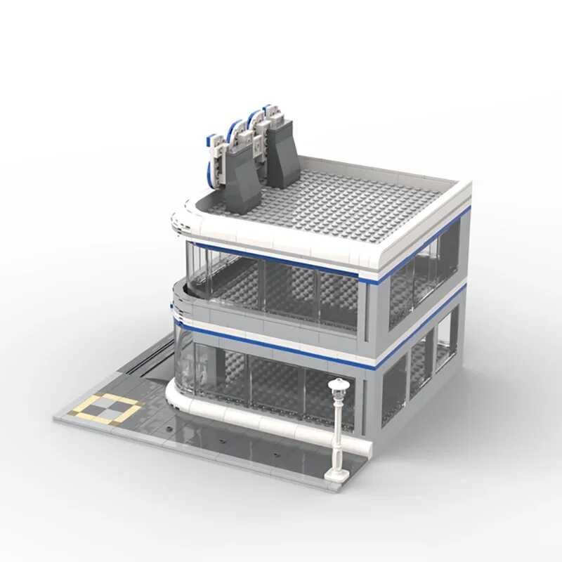 Building Moc Block Speed Parking Model Technology Brick DIY Assembly ...