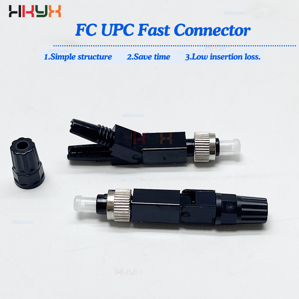 10,50,100Pcs/Lot FC UPC Fast Field Assembly Embedded FTTH FC/UPC Fiber Optic Quick Connector ...