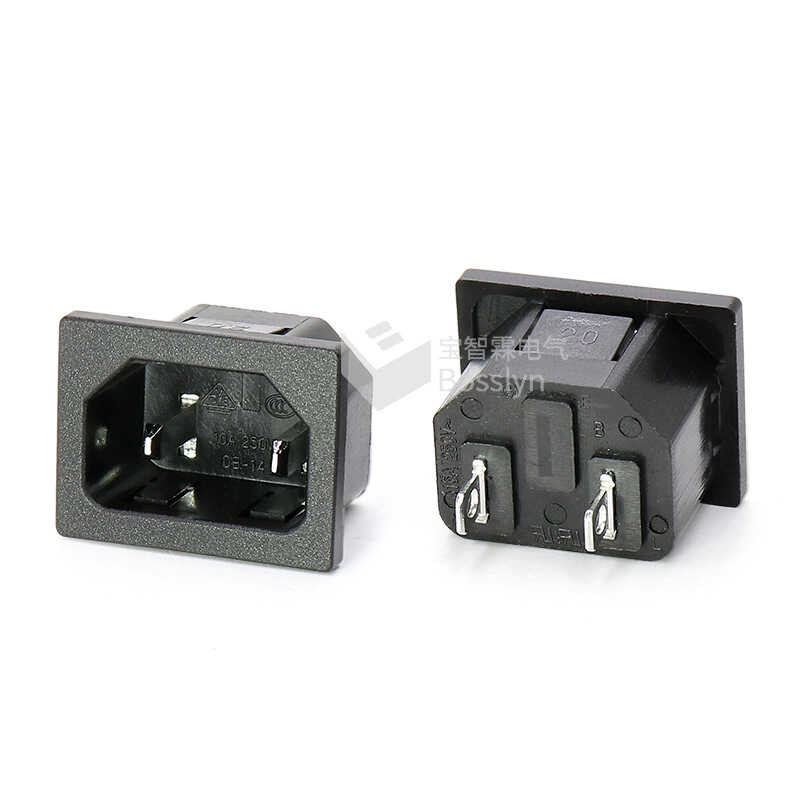 AC power card socket national standard two plug desktop card socket 10A ...