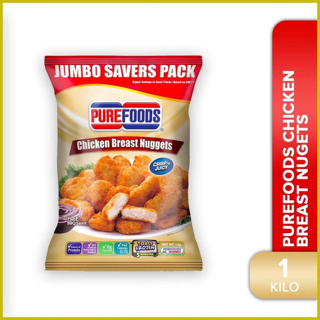 Purefoods Chicken Breast Nuggets 1KG | Shopee Philippines