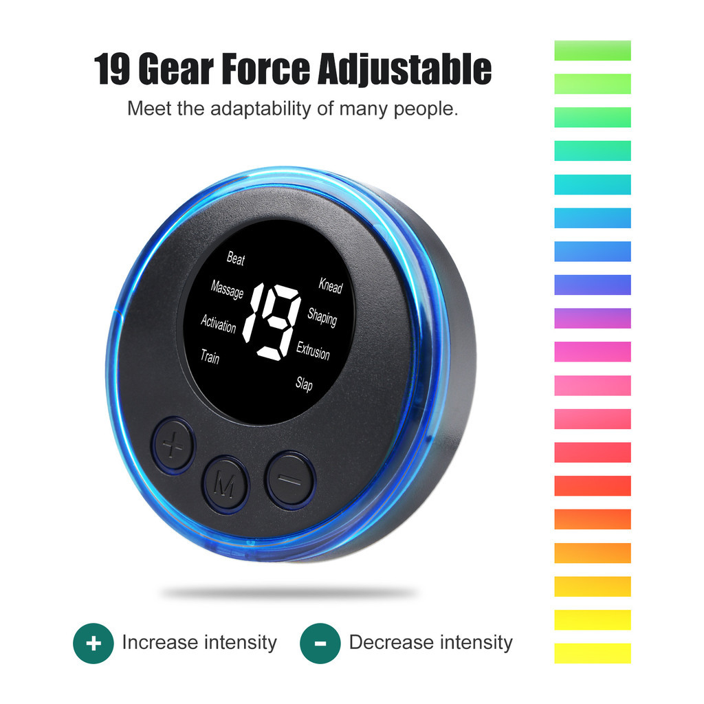 JBMBHC Body Massager Rechargeable Mini Electric Neck Massager LCD ...