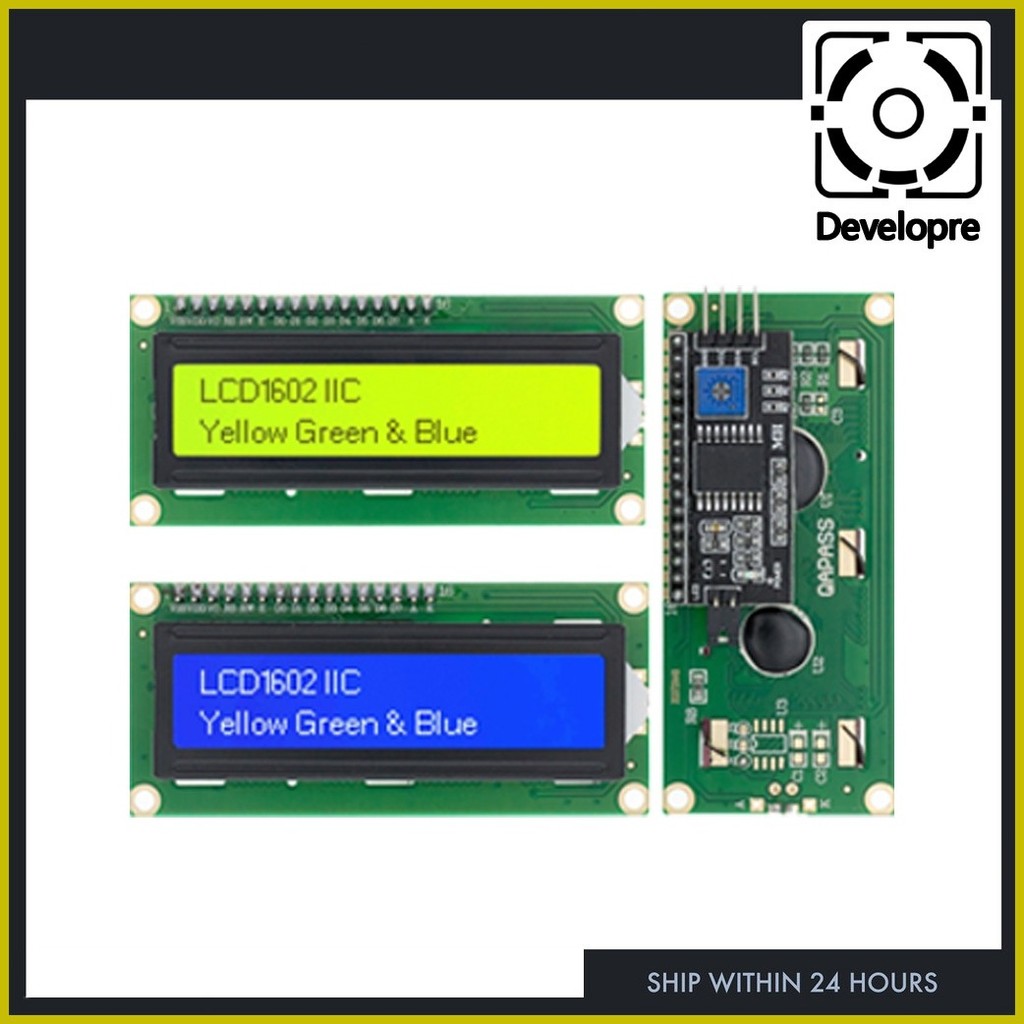 1602 16x2 Character LCD Module Display HD44780 with I2C | Shopee ...