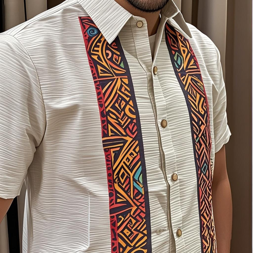 Pinya Jusilyn Polo Barong Short Sleeves Full Open barong tagalog barong ...