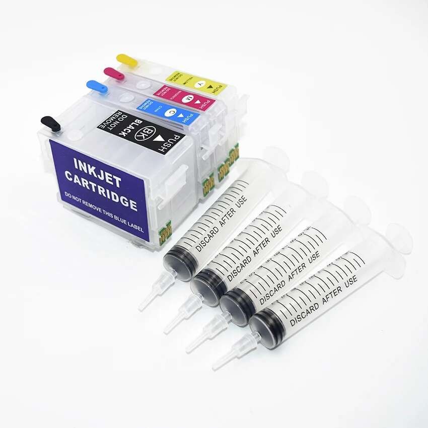 252XL 27XL T252 Reable Ink Cartridg For Epson Workforce WF-7710 WF-7720 ...