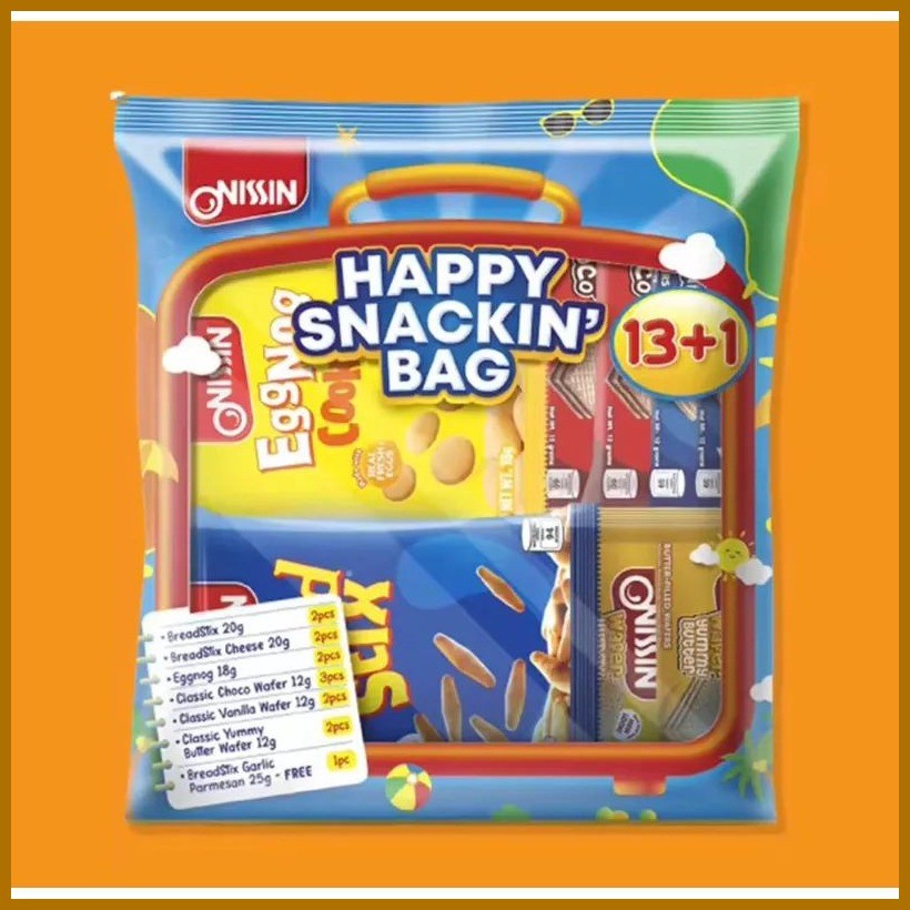 Nissin Happy Snackin' Bag 225g | Shopee Philippines