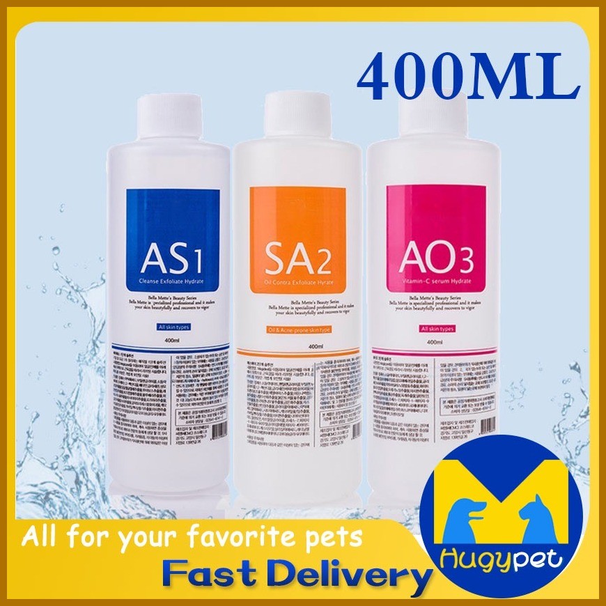 400ml Peeling Solution Hydra Facial Serum Aqua AS1 SA2 AO3 For Hydrafacial Machine Skin Deep ...