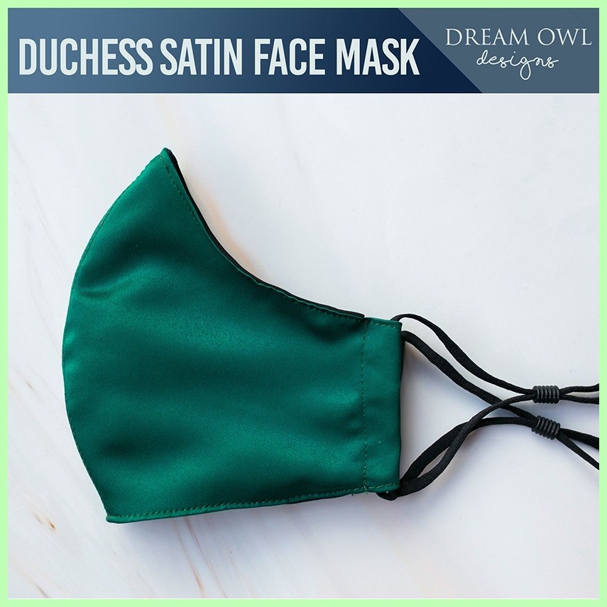 ⋣ ∳ ∑ Premium Duchess Satin Face Masks _ Neoprene Lining with Filter ...